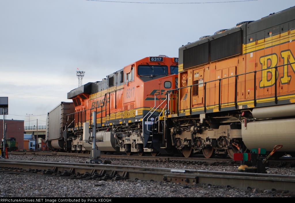 BNSF 6317 passes me as she heads south towards La Juanta, Co for a crew swap.